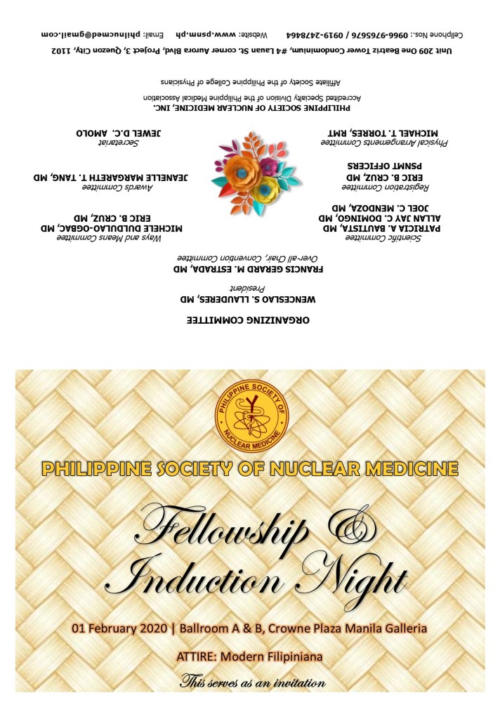 Fellowship Night Programme – Philippine Society of Nuclear Medicine