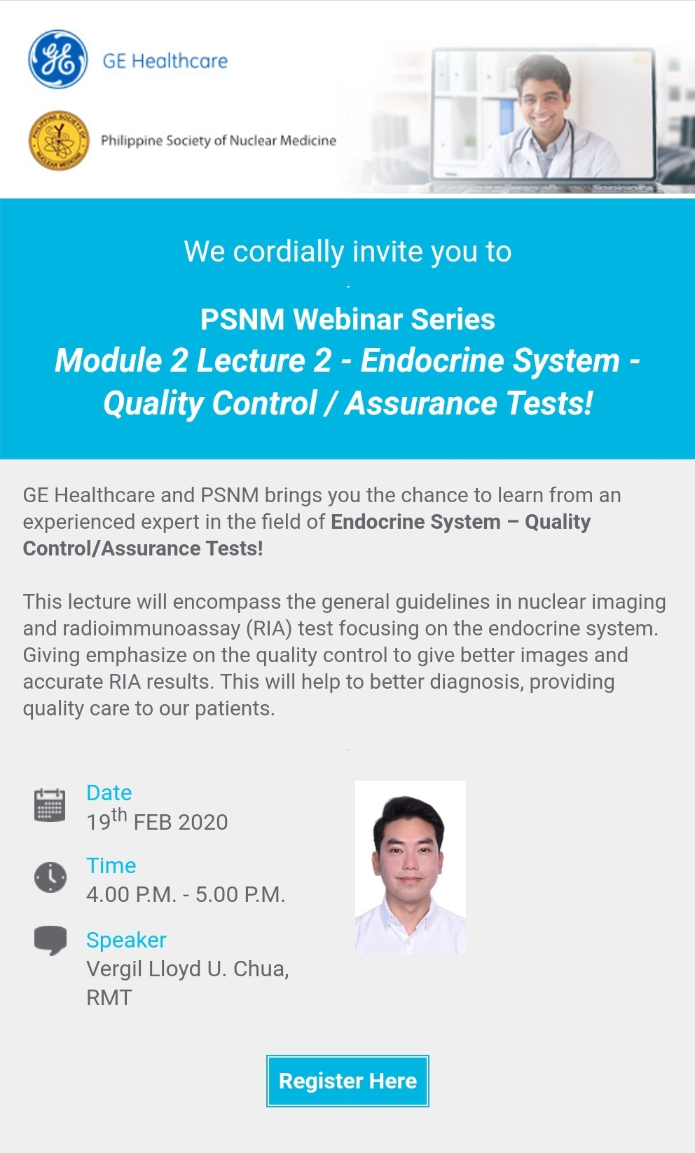 2nd Lecture In The 2nd Module Of The Psnm Ge Webinar Series