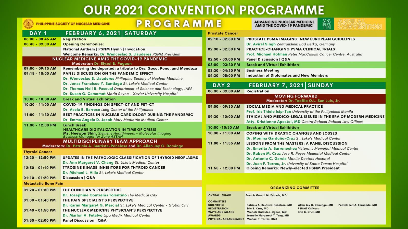 Updated Programme – Philippine Society of Nuclear Medicine