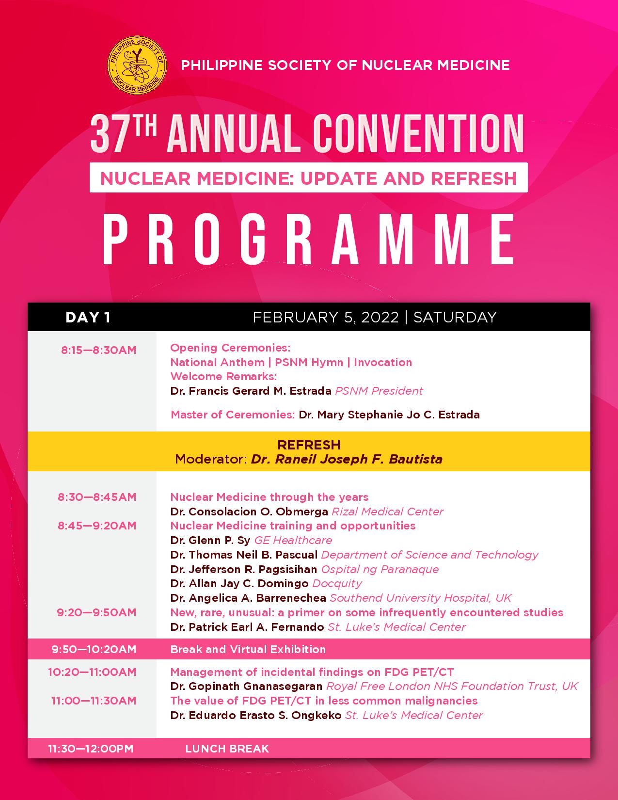 PSNM 37th Annual Convention – FINAL Programme – Philippine Society of ...