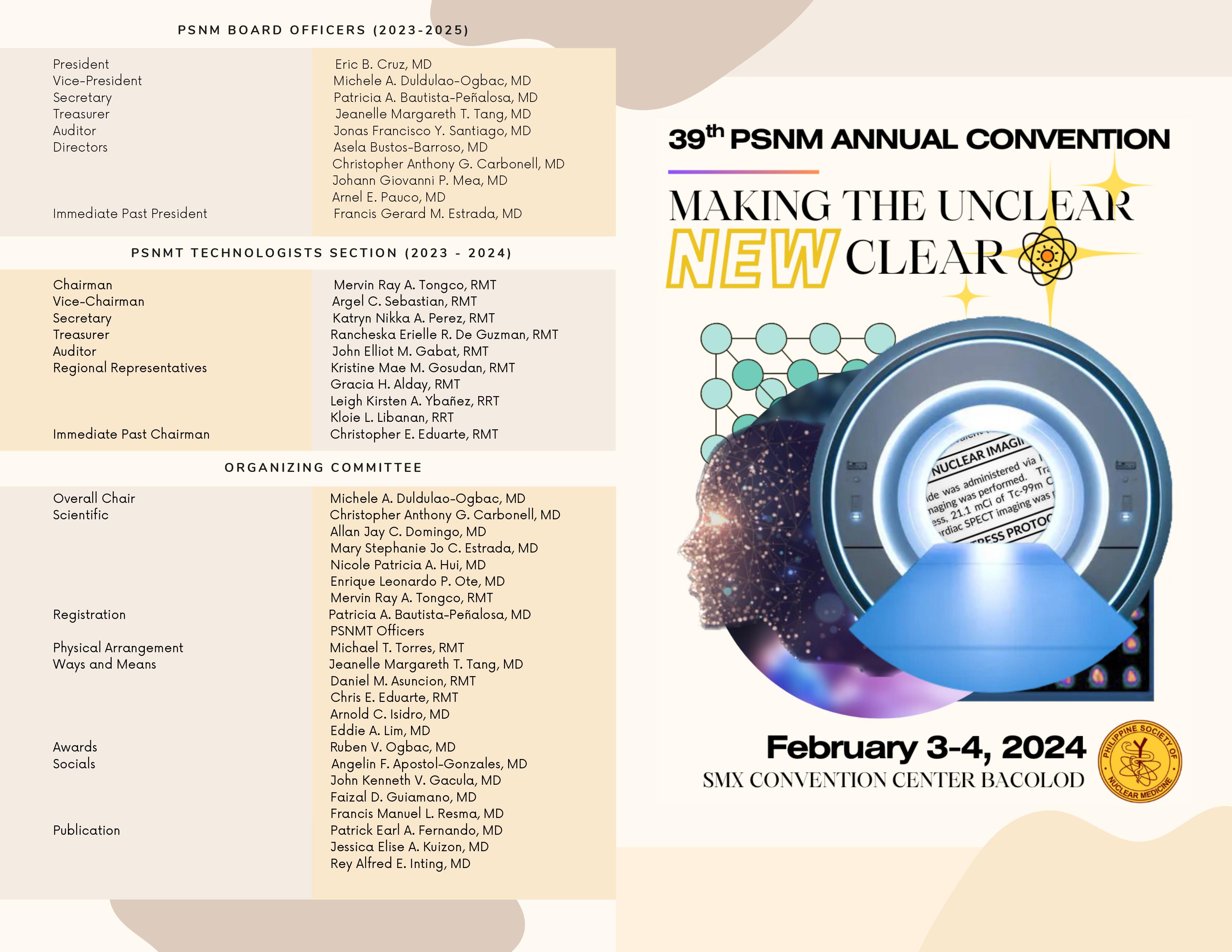 PSNM 39th Annual Convention – FINAL Programme – Philippine Society of ...